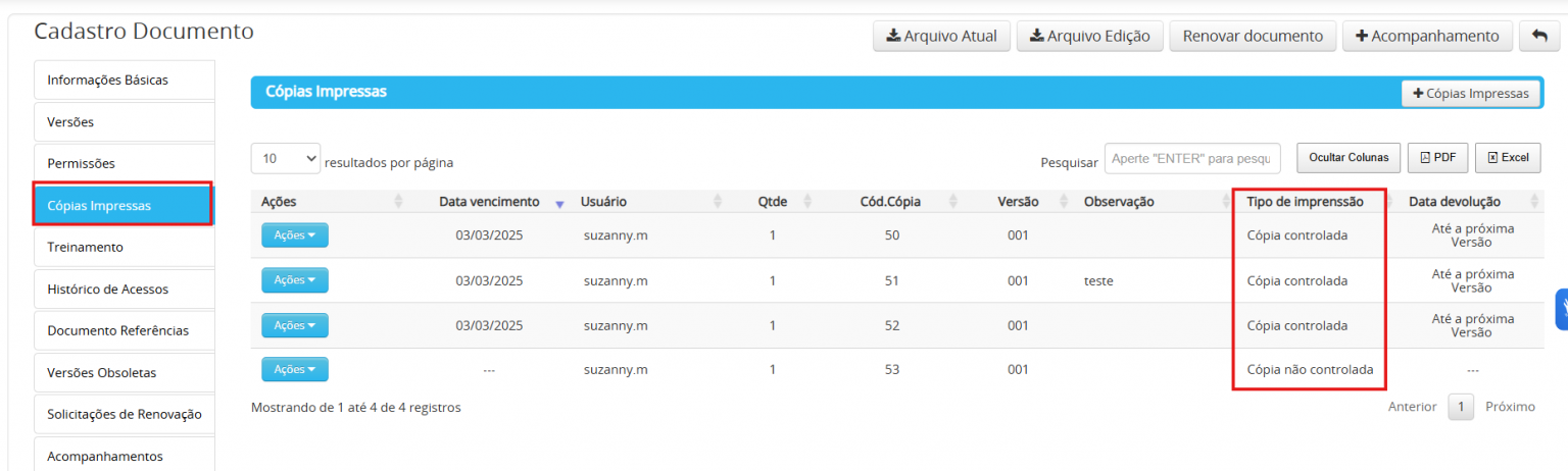 Documentos- Cópias Controladas e Não Controladas | Wiki EPA